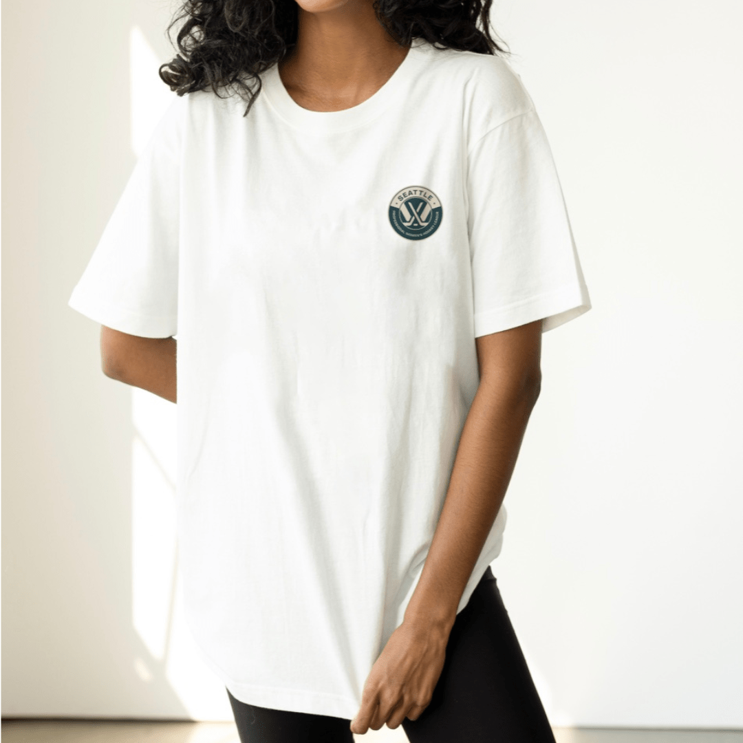 Seattle Adult Line Change Arched Design Oversized T-Shirt – The Official US Shop of the PWHL