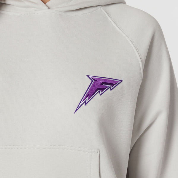 Women's Minnesota Frost Sportiqe Suede Logo Ella Hoodie