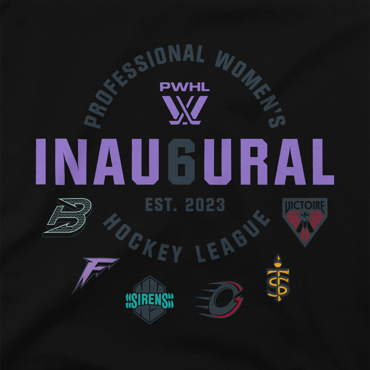 PWHL Adult Stadium Essentials Inau6ural Six Hoodie – The Official US ...