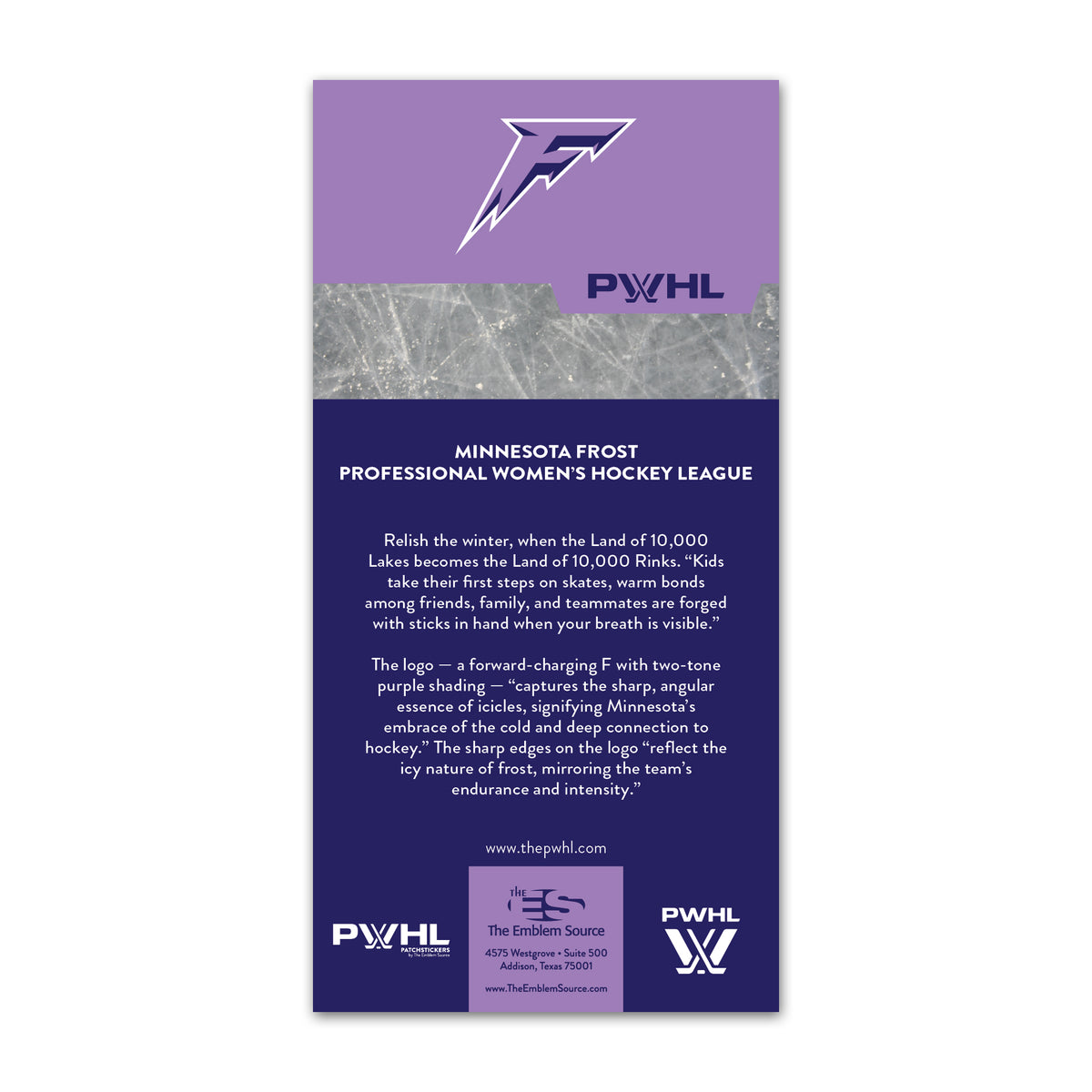 Minnesota Frost PatchStickers 3 Pack – The Official US Shop of the PWHL