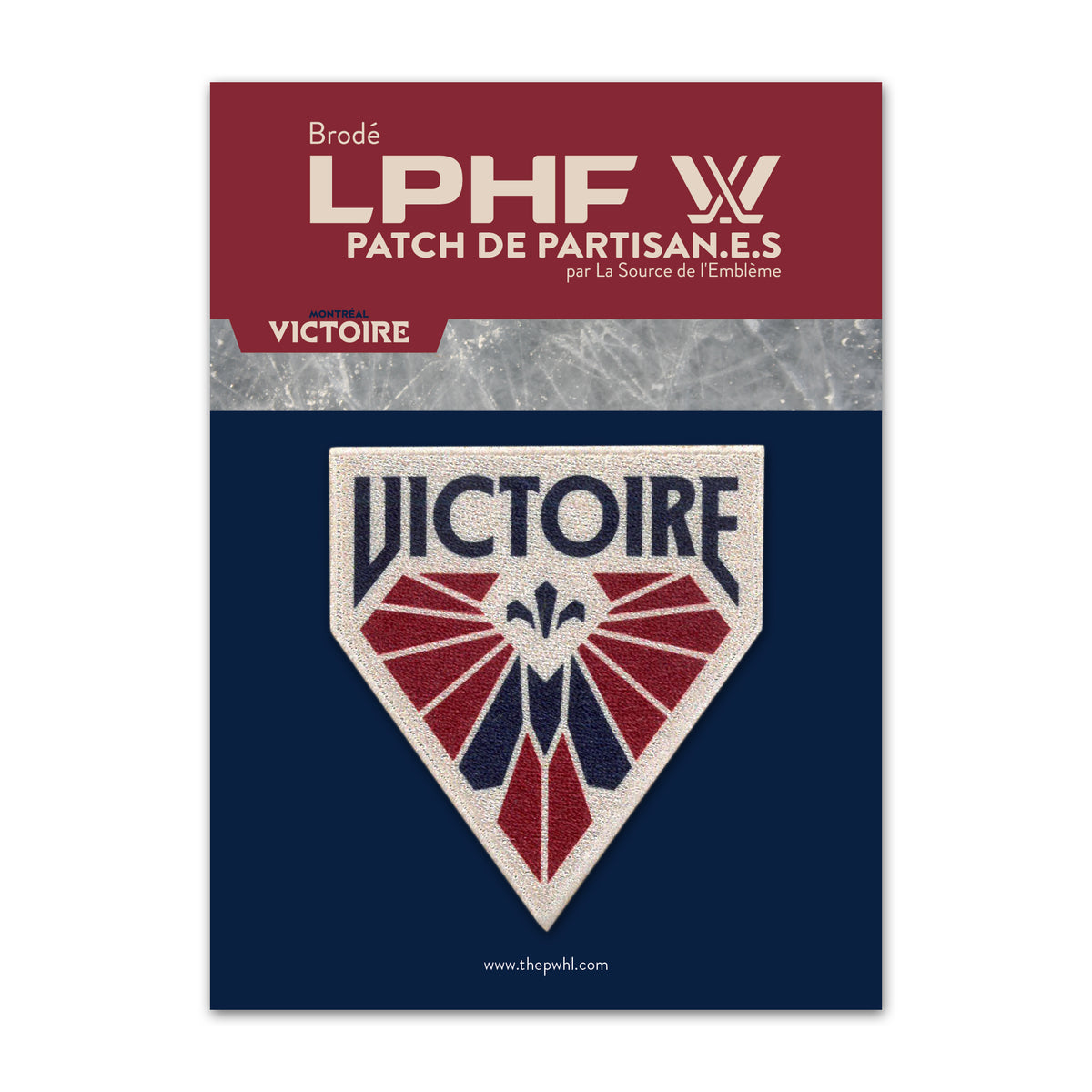 Montreal Victoire FanPatch Sticker – The Official US Shop of the PWHL
