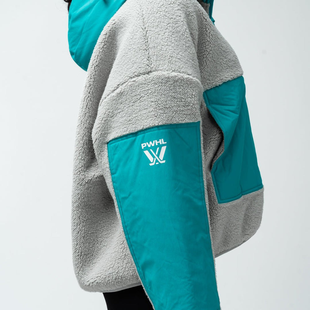 New York Sirens Adult Royalty Sherpa Half Zip Jacket