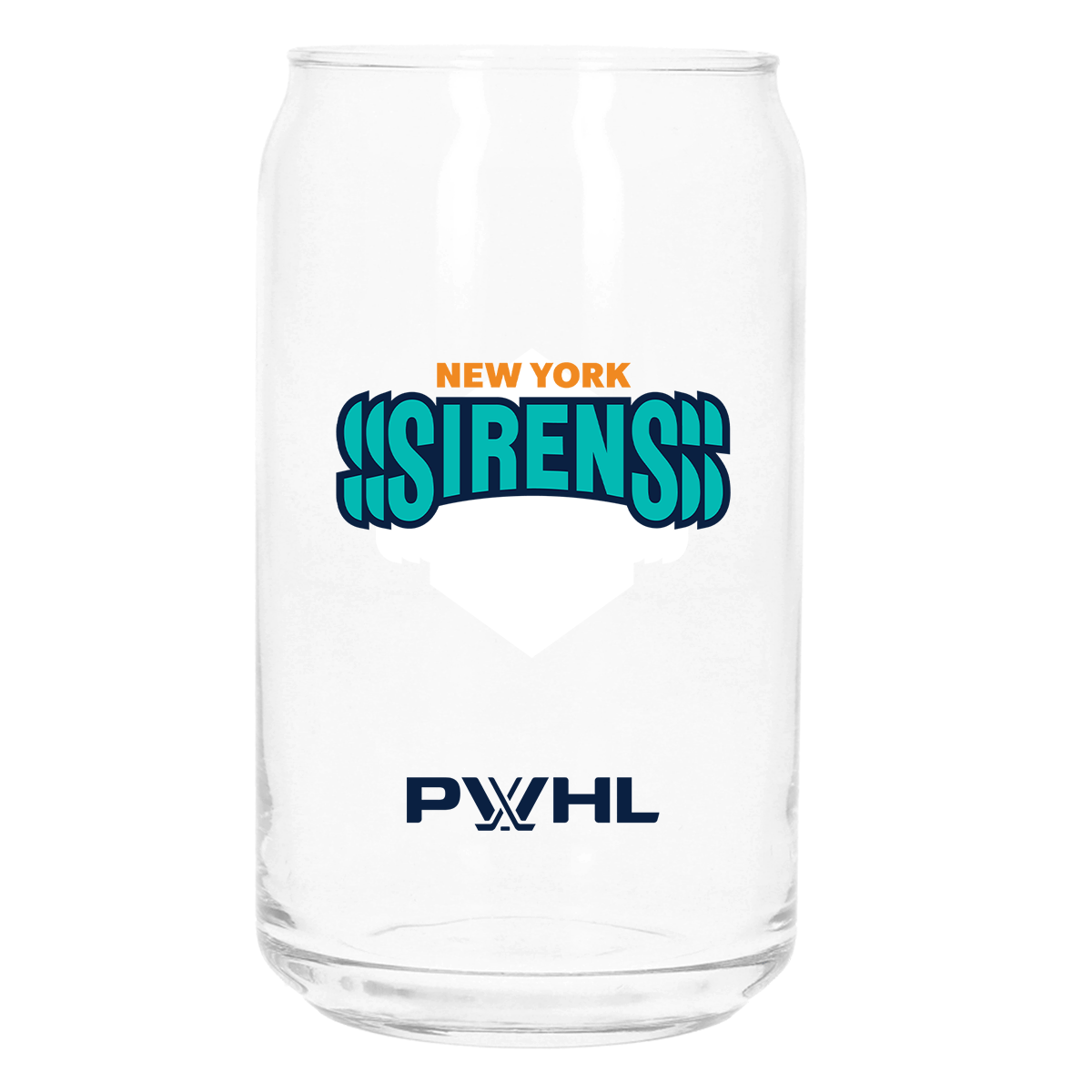 New York Sirens Soda Can Glass – The Official US Shop of the PWHL