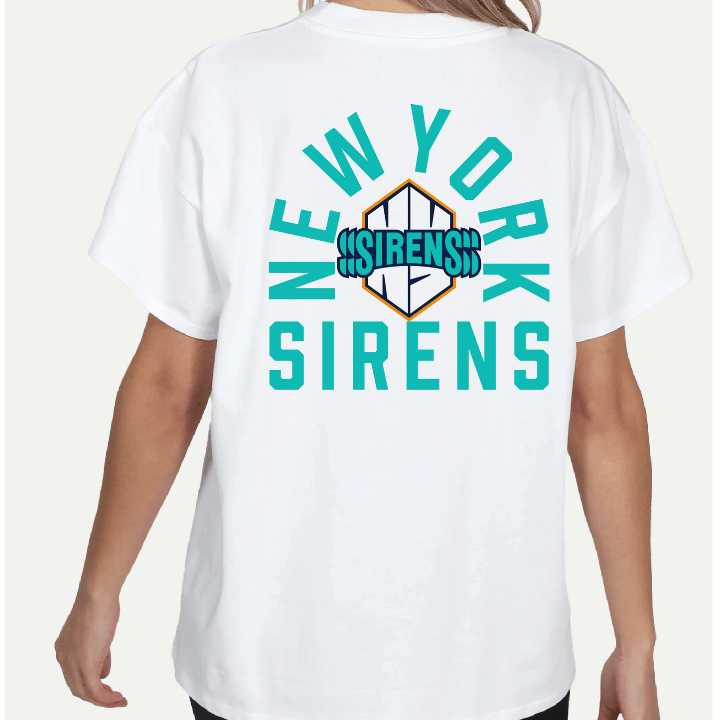 New York Sirens Unisex Line Change Back Hit Hockey Oversized T-Shirt ...
