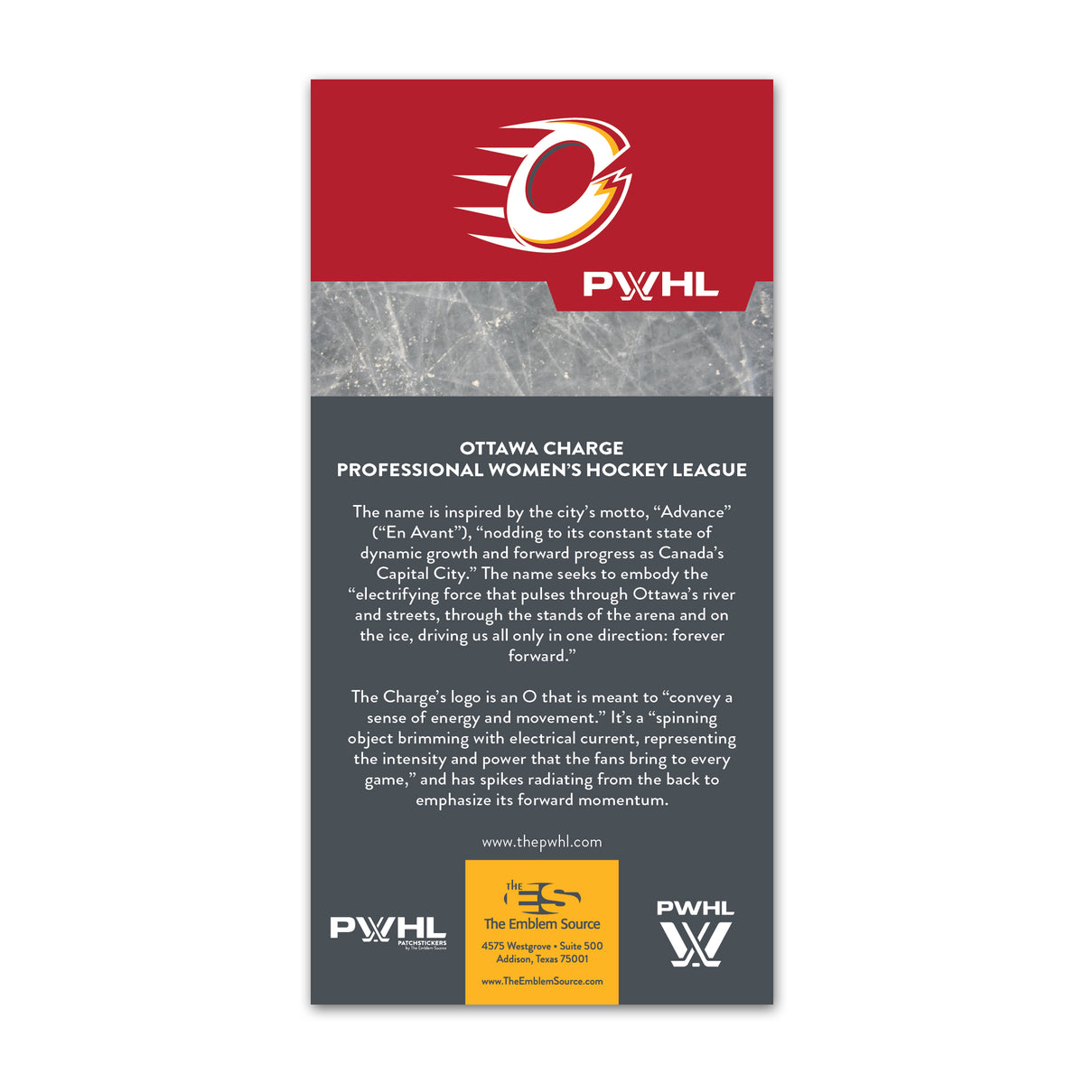 Ottawa Charge PatchStickers 3 Pack – The Official US Shop of the PWHL
