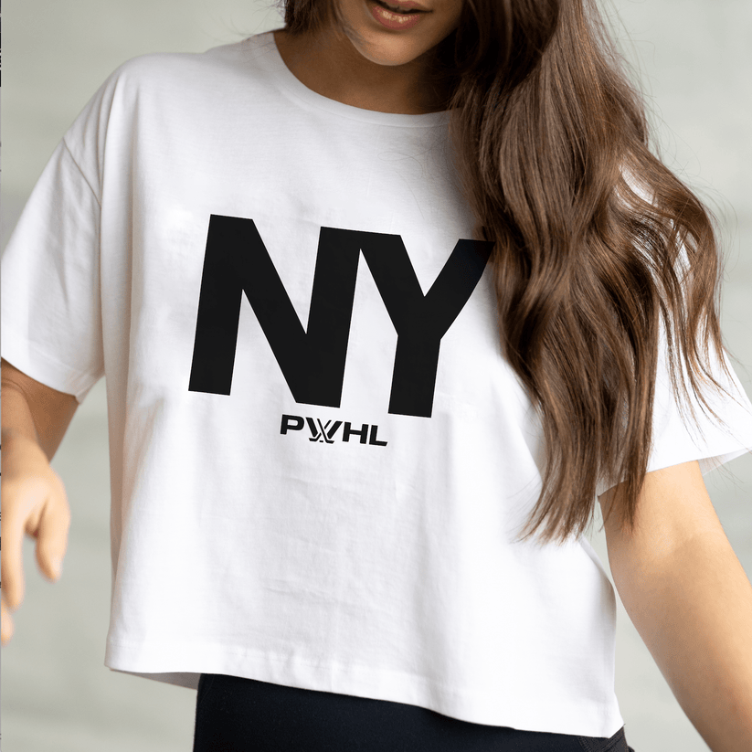 New York Boxy Crop T-Shirt – The Official US Shop of the PWHL