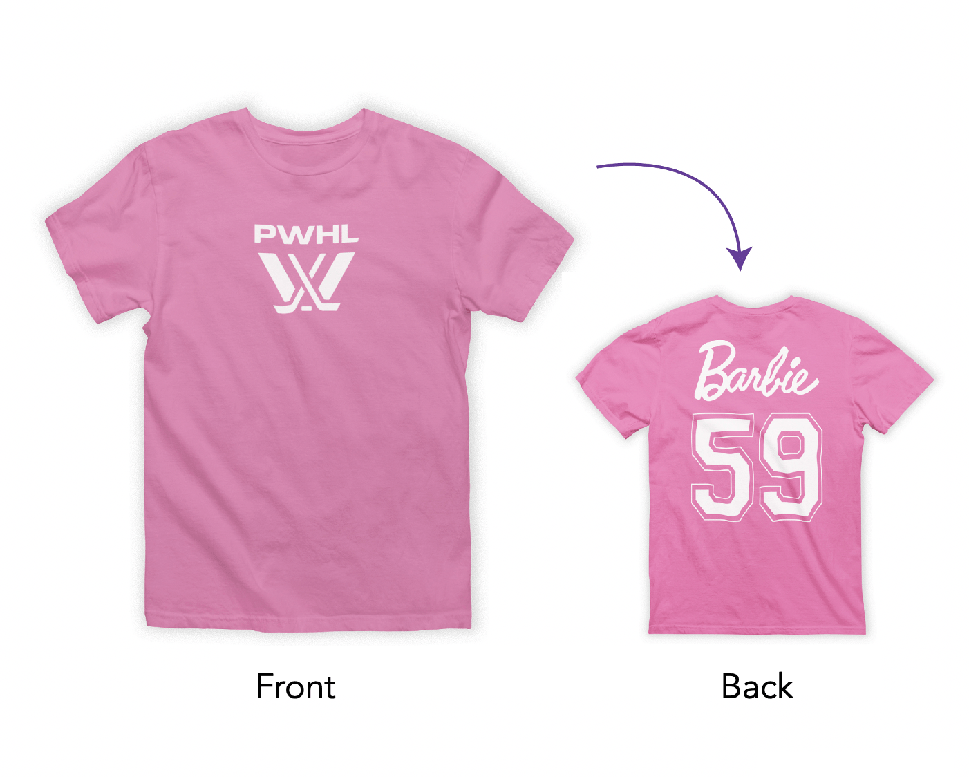 PWHL x Barbie 59 T-Shirt – The Official US Shop of the PWHL